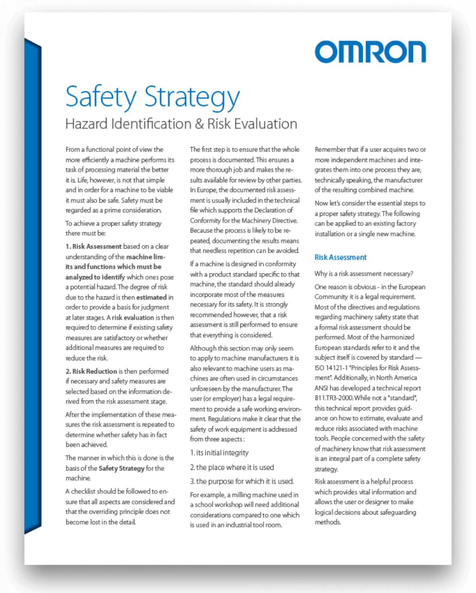 Omron Safety Solutions - Safety Services - OMRON Industrial Automation (TH)